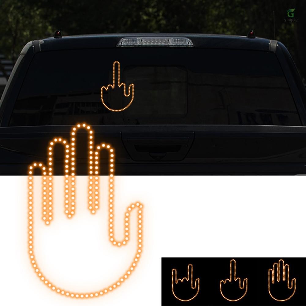 Funny Car Finger Light Multipurpose Gesture Display Light With Remote ...