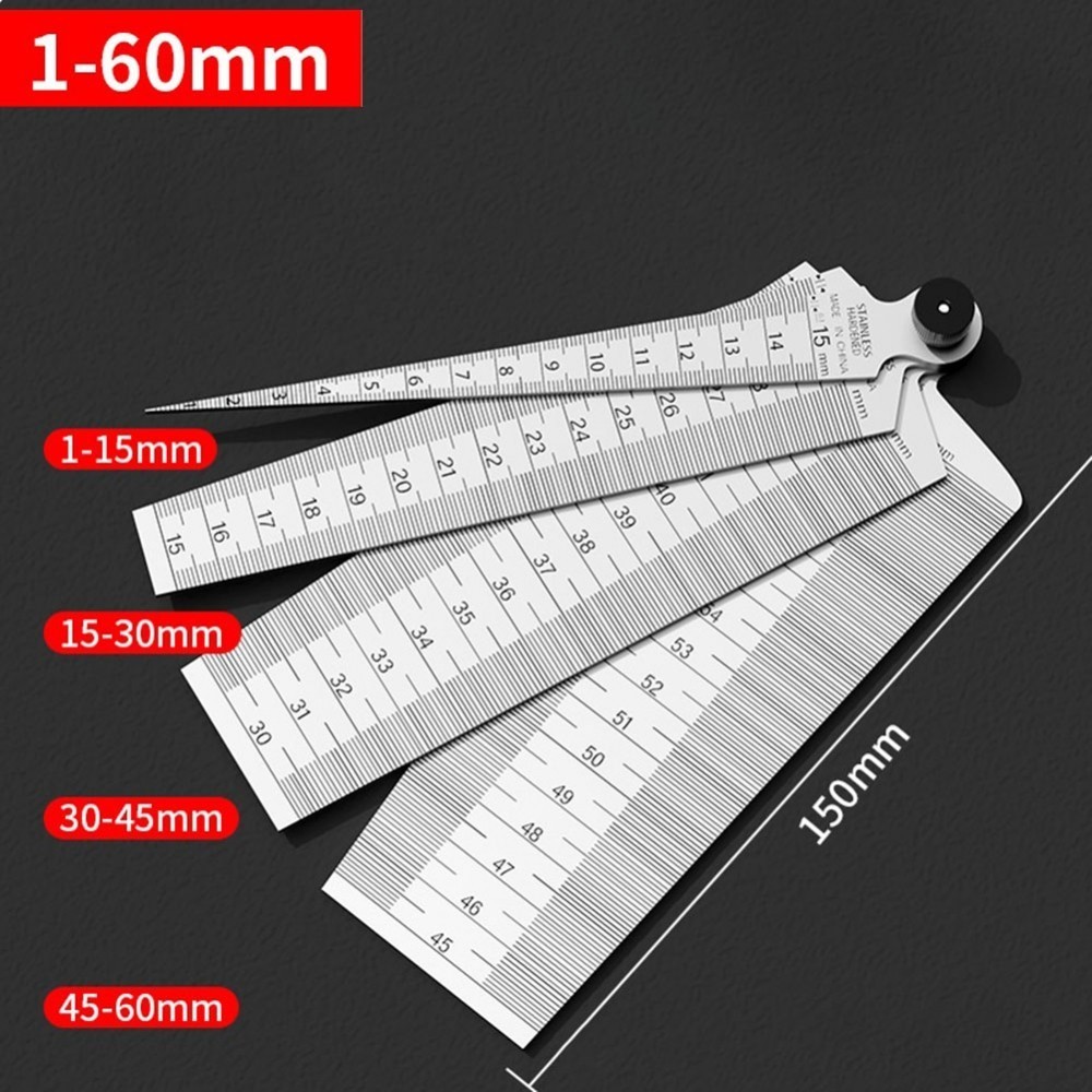 【COLORFUL】Taper Gauge Feeler Lightweight Metric Scale Aperture Compact ...