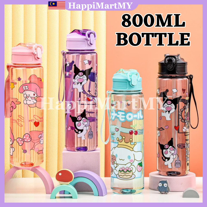 800ML Water Bottle Kids Cinnamoroll Botol Air Budak Transparent ...