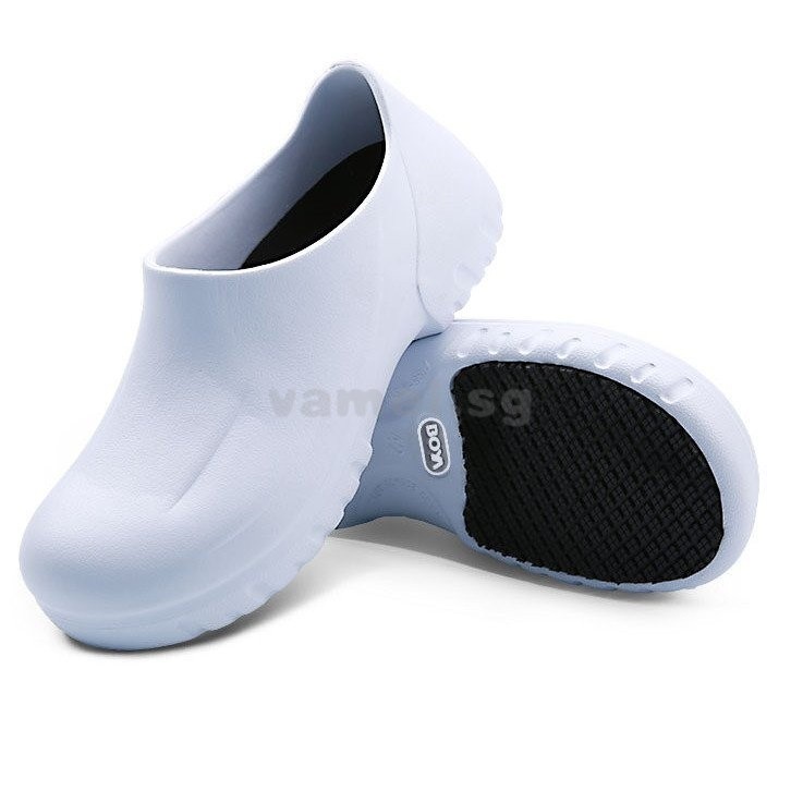 Men Women Chef Shoes Kitchen Cook Shoes Black Slip on Formal Work Shoes ...