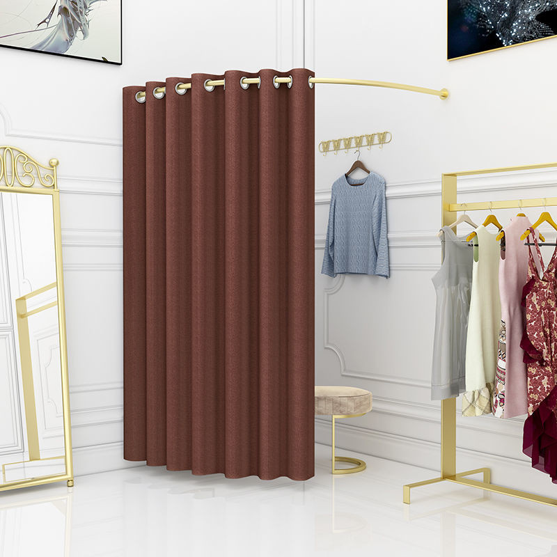 Clothing Store Display Stand Simple Fitting Room Door Curtain Portable ...