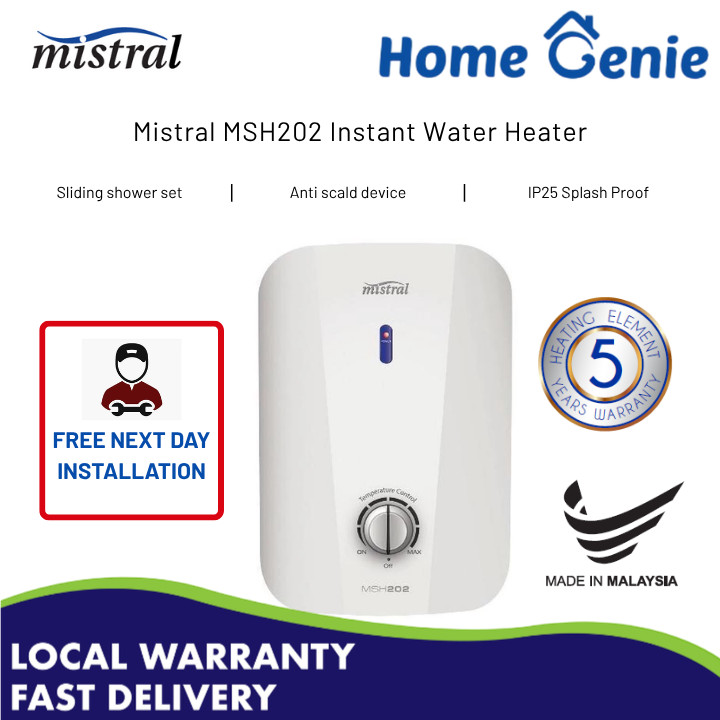*FREE NEXT DAY INSTALL* Mistral Instant Shower Heater MSH202 | Shopee ...