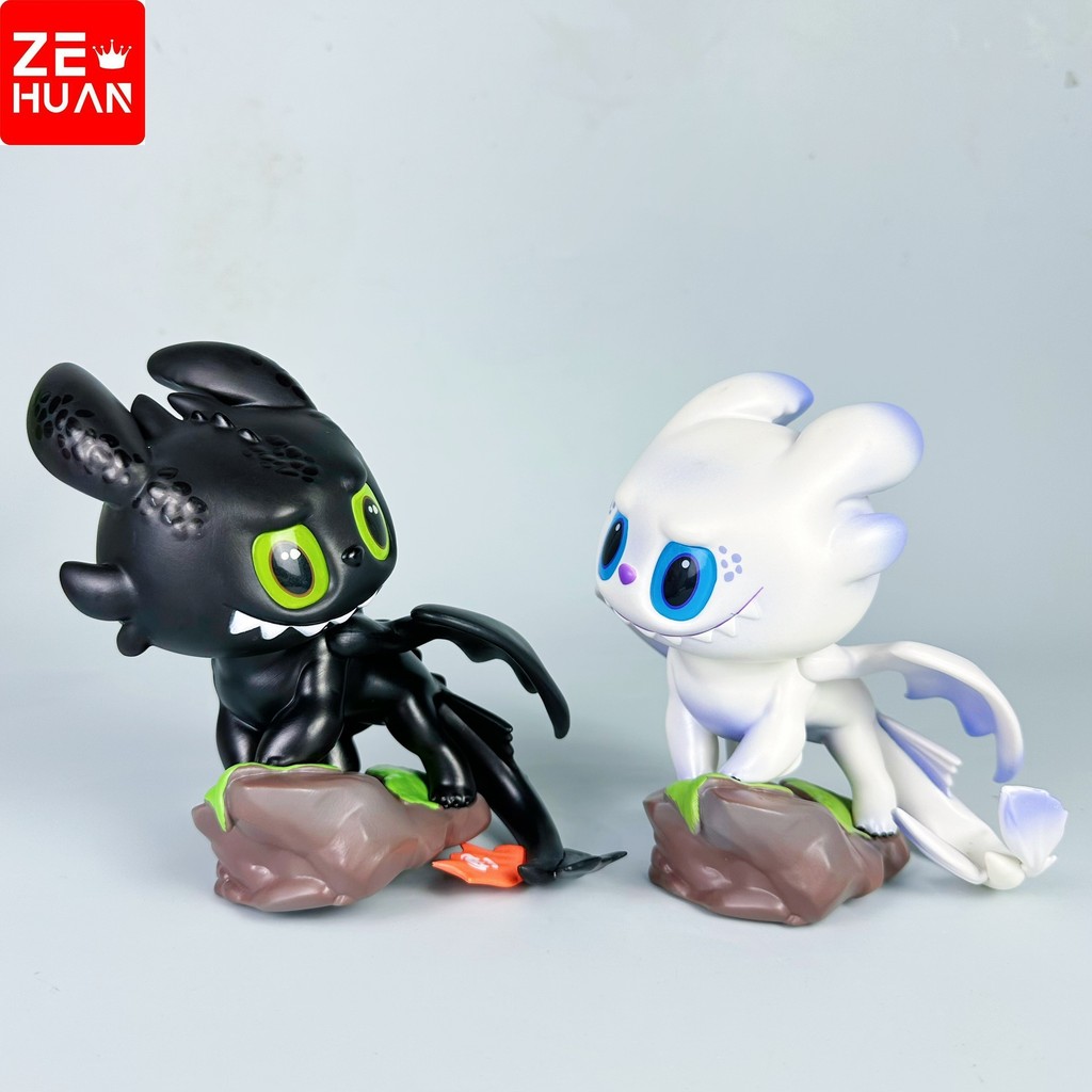 17cm How to Train Your Dragon Toothless Night Fury Light Fury Model ...