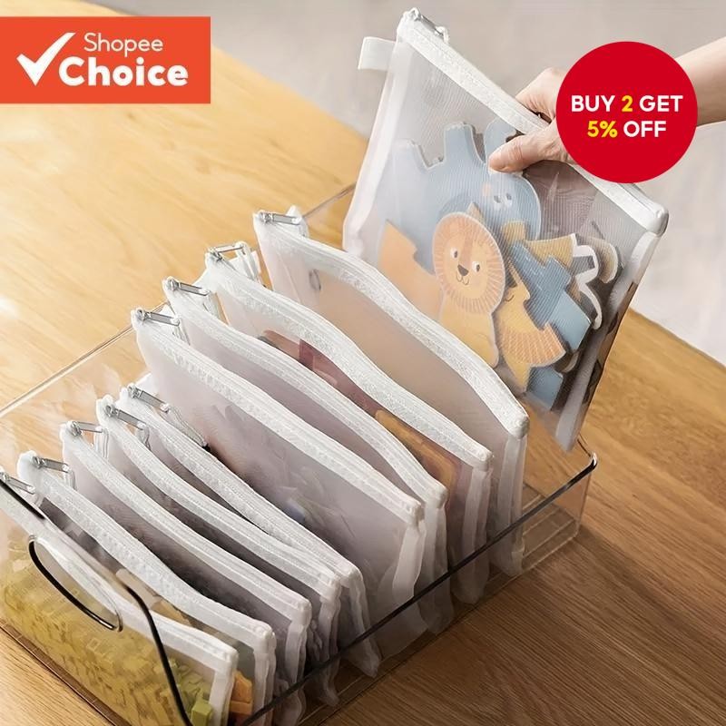 Mesh Zipper File Bag Waterproof Moisture-Proof Zipper Folder Toy ...