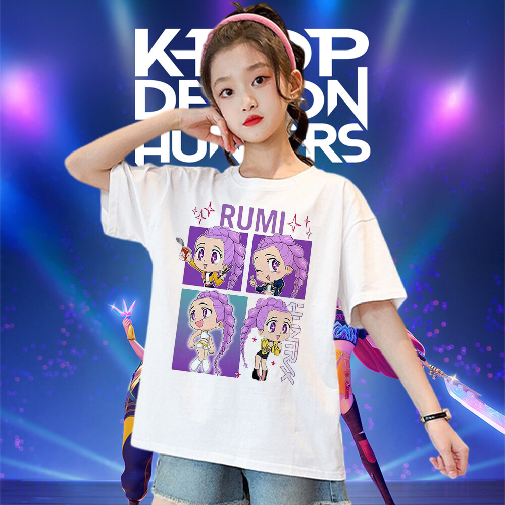 2025 Kpop Demon Hunters Rumi Print Kids Shirt, Huntrix T-shirt, Kpop ...