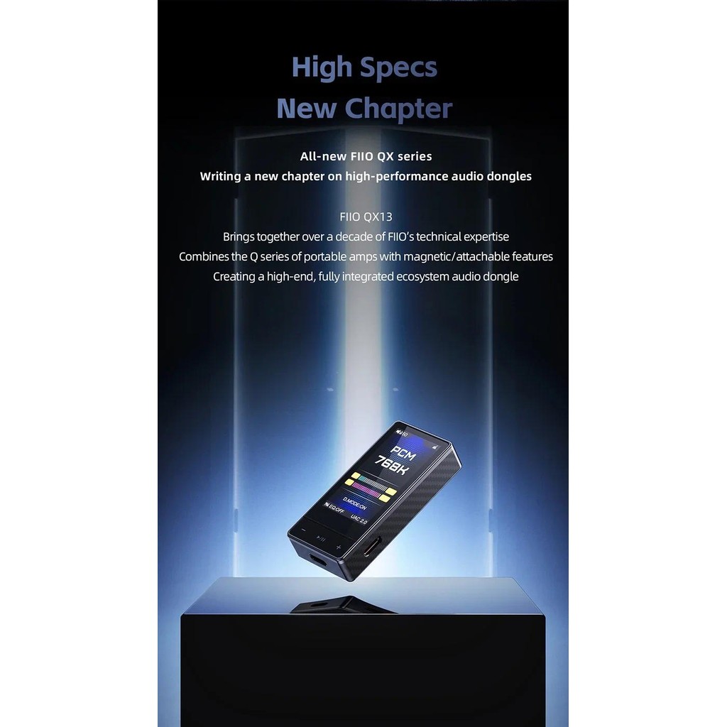 FiiO Portable DAC AMP QX13+Estick(can select) Headphone Amplifier ...