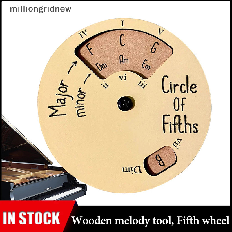 [milliongridnew] Circle Of Fifths Wheel Guitar Chord Wheel Melody Tool ...