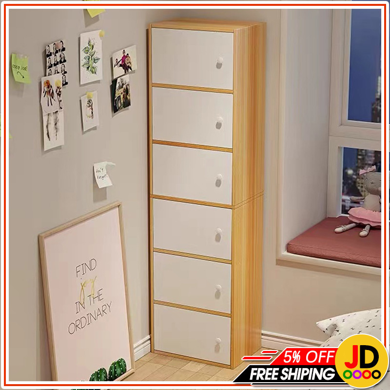 Wooden Cabinet White Storage Cabinet With Door Bedroom & Living Room ...