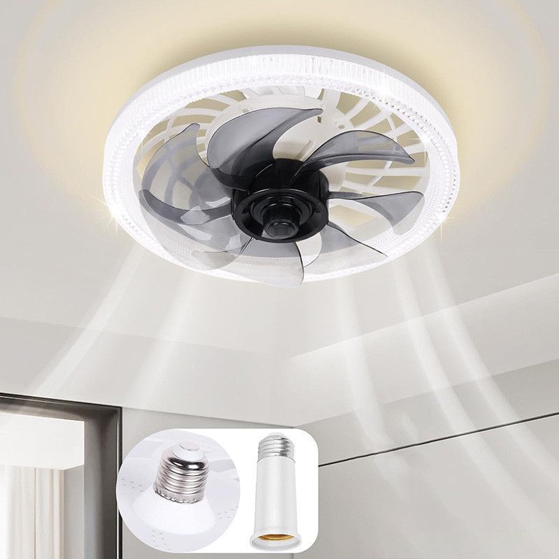 Intelligence Living Room Ceiling Fan Light Household Bedroom Fan Lamp ...