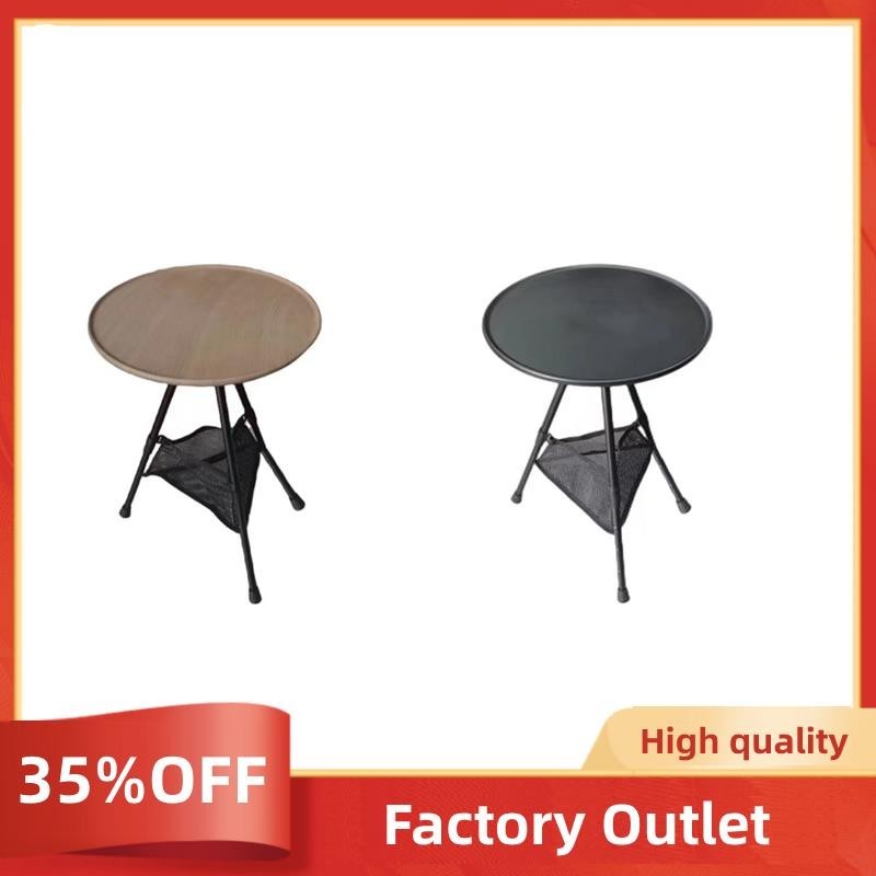 Folding Round Table Outdoor Three-Legged Dining Table Portable Alloy ...