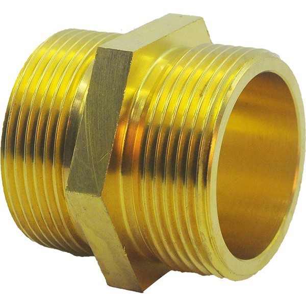 [SG STOCK] NIPPLE Brass Male To Male Thread Fittings Quick Hexagon ...