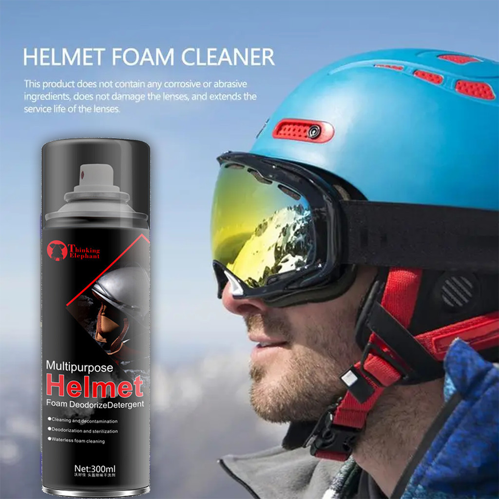 helmet foam cleaner 300ML Helmet Disinfecting Foam Spary Topi Keledar ...