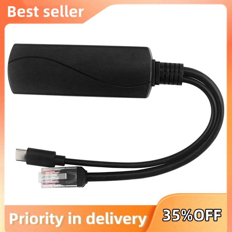 For Raspberry Pi 4B Poe Splitter 10/100/1000Mbps 5V 3A Type C Poe ...