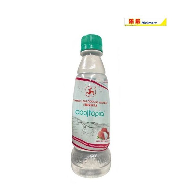 Three Legs Cooltopia Luscious Lychee Cooling Water 320ml | Shopee Singapore