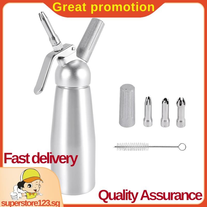 Professional Whipped Cream Dispenser Stainless Steel 500ML Capacity ...