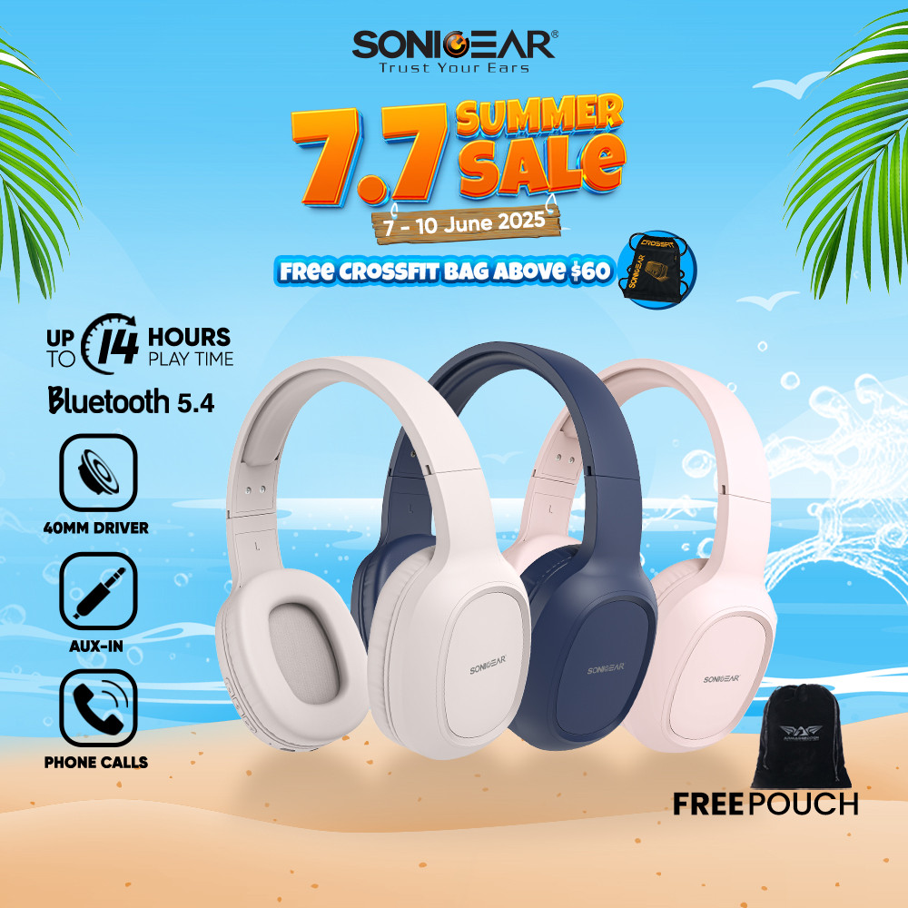 SonicGear AirPhone 3 Headphones With Mic For Smartphones and Tablets ...