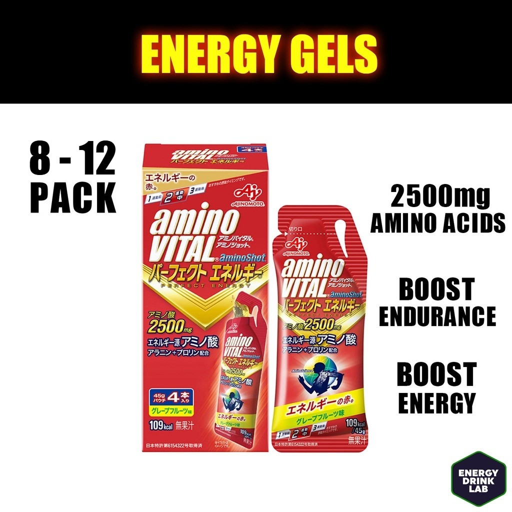 Amino VITAL aminoshot Perfect Energy 8 or 12Pack Energy Boost Boost ...