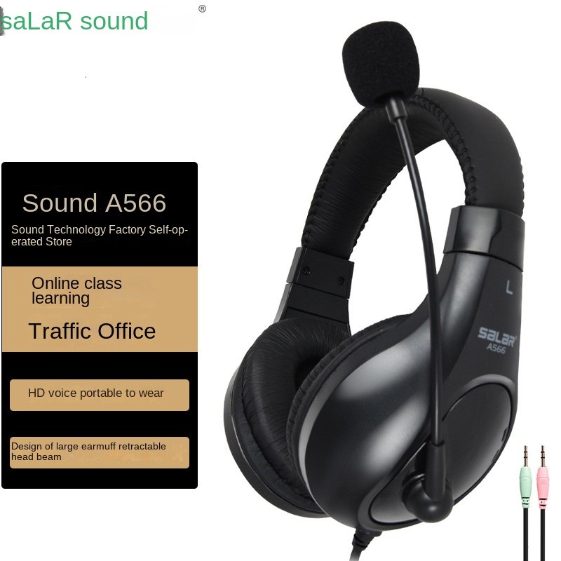 Sound Lai A566 Headset Desktop Computer Headset Junior High School ...