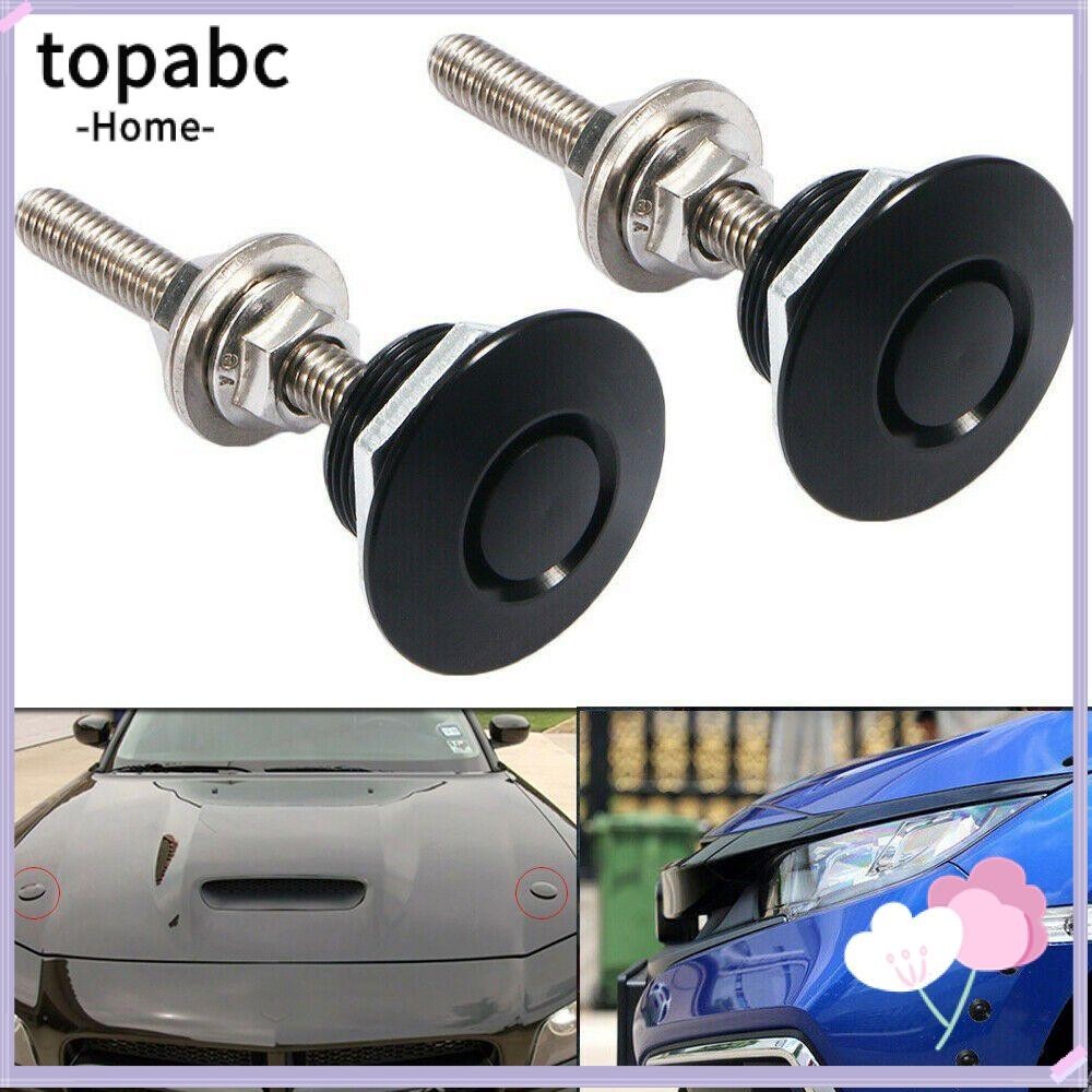 TOP 2/4pcs Push Button Aluminum Body Kit Car Accessory Front Bumper ...
