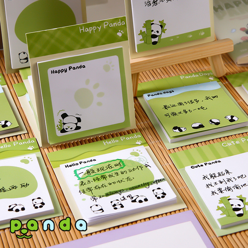 Panda Sticky Notes Cartoon Good-looking Creative Tearable Sticky Note ...