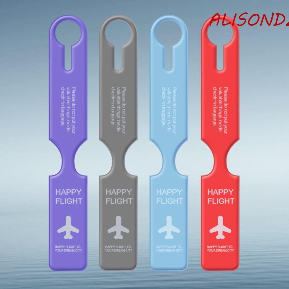 ALISONDZ Airplane Suitcase Tag, Baggage Name Tags Address Label PVC ...