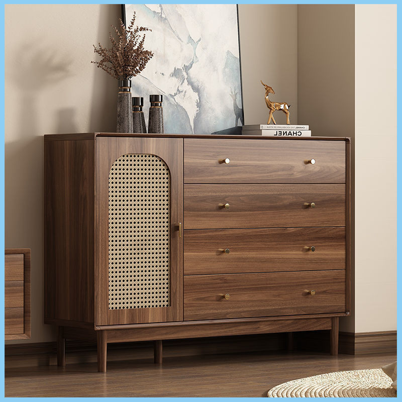 Storage Cabinet Home Solid Wood Chest Of Drawers Living Room Bucket ...