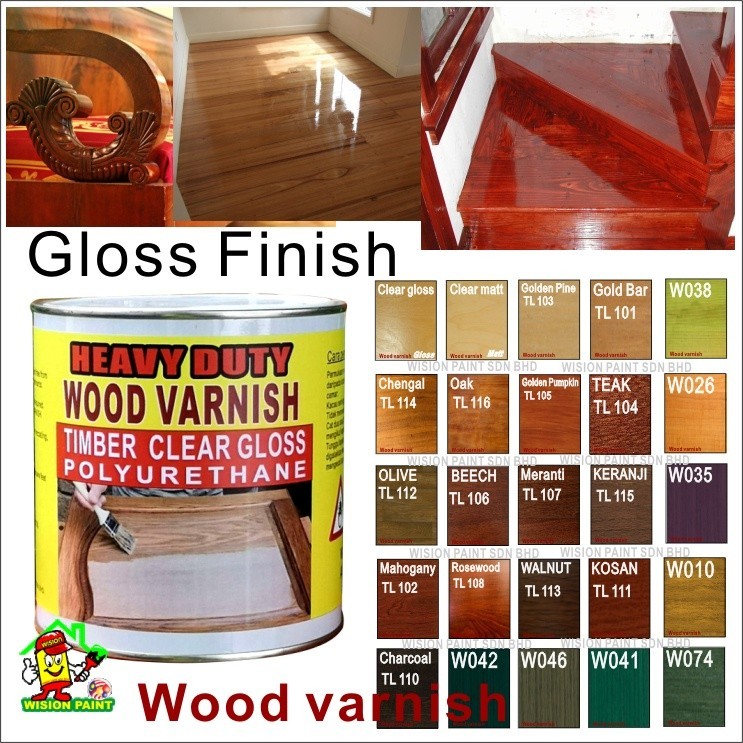 1L ( HEAVY DUTY BRAND ) TIMBER Varnish ( Gloss ) Quality Polyurethane ...