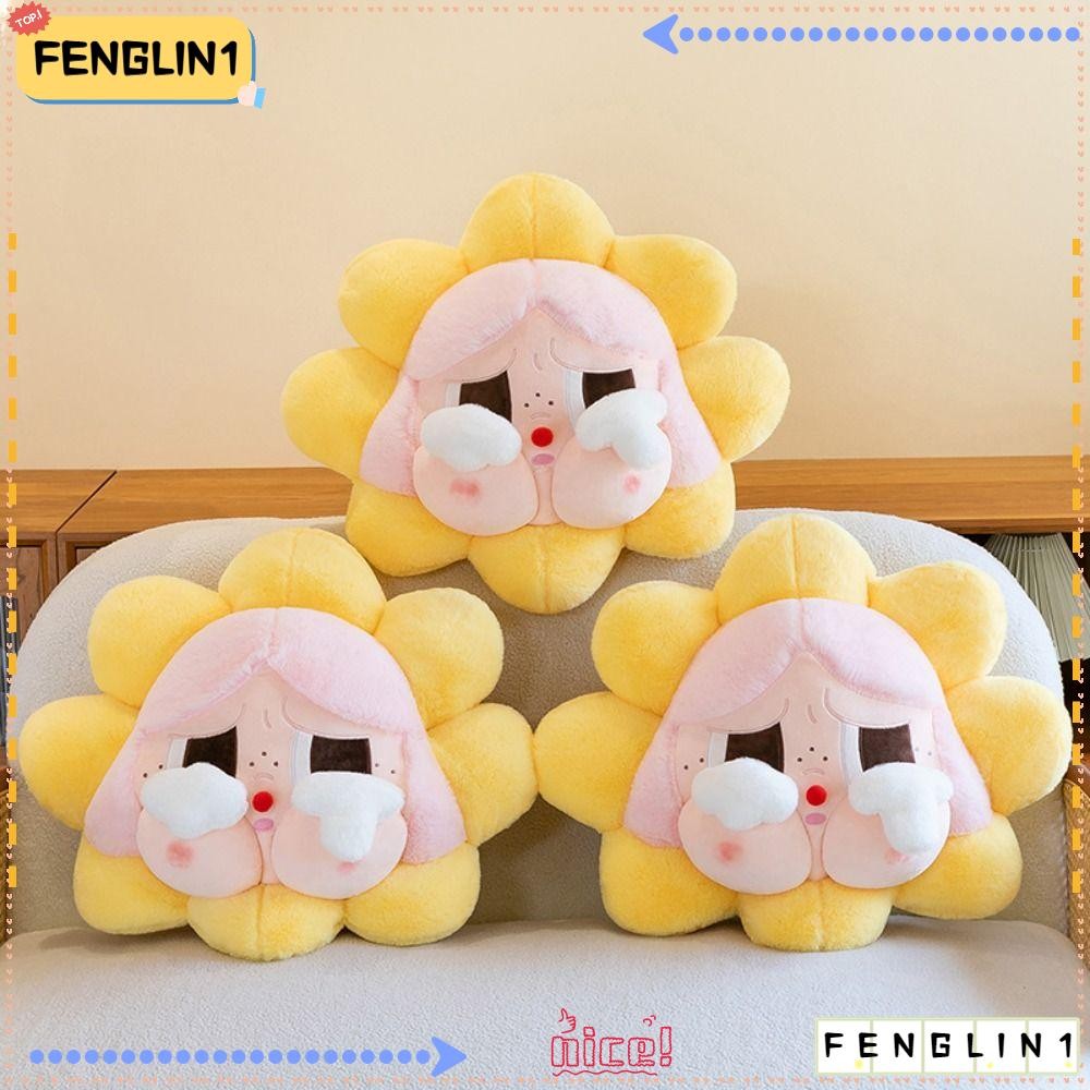 FENGLIN Crybaby Doll, POP Mart Plush Sleep Pillow, Flower Cartoon ...