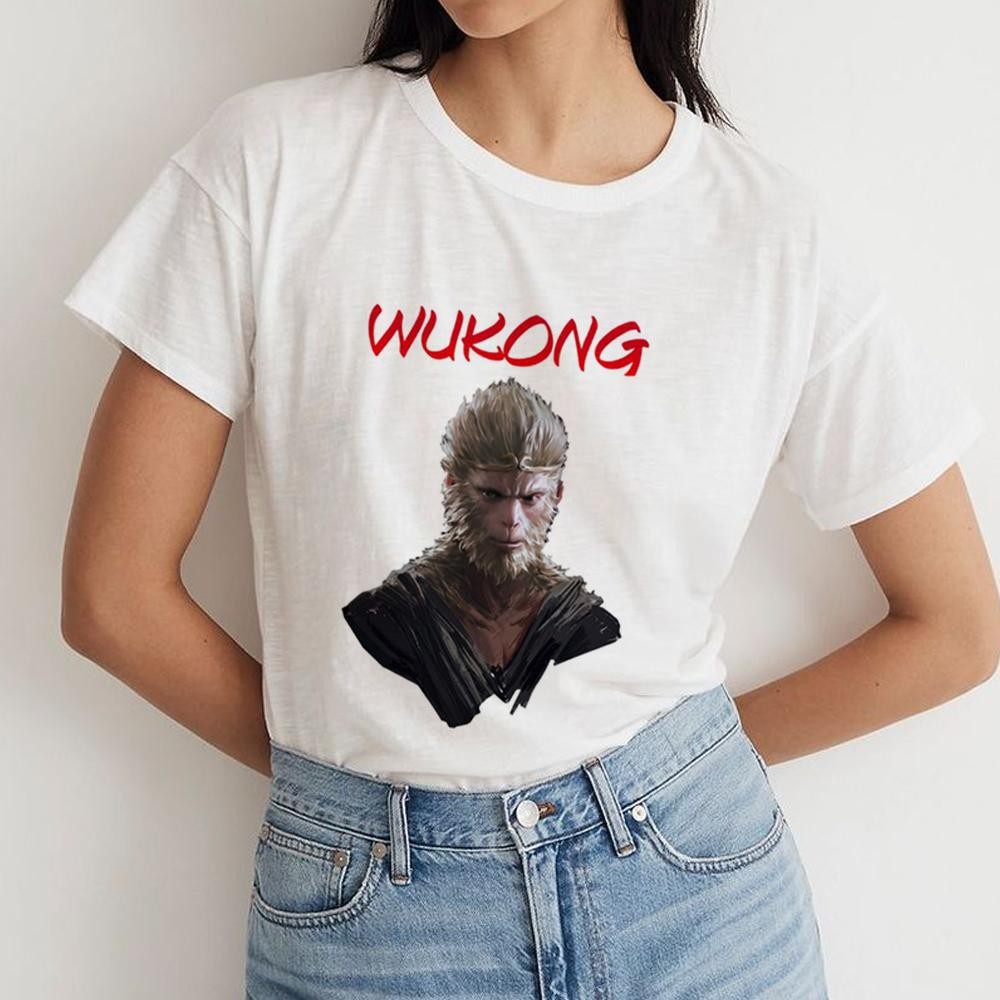 Cool Black Myth Wukong tshirt men manga tshirt male manga harajuku ...