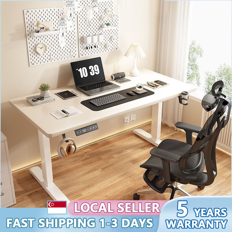 【SG stock】Height Electric Desk Adjustable Ergonomic Standing Desk ...