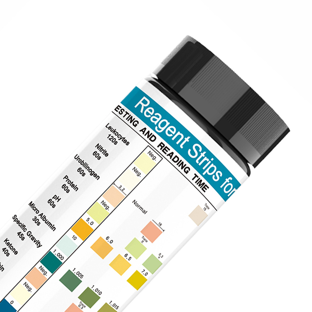 100 Strips Protein Urinalysis PH Test Strips 10 Parameters Urinalysis ...