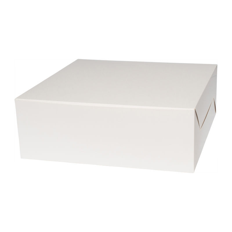 Cake Box Plain White 14X14X5" 2Pcs | Shopee Singapore