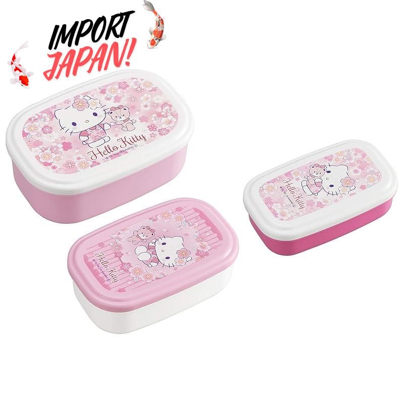 【Import from Japan】OSK Hello Kitty Sakura Seal Container 3P Set SP-31 OSK (Osk) Bento Box Hello ...