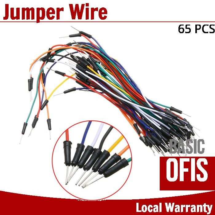 Arduino IoT Breadboard Jumper Wire 1P-1P Male to Male Pack (65pcs ...