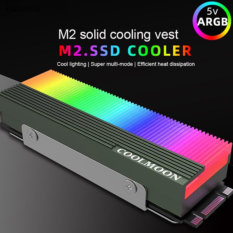[baselife] 5V ARGB Sync Computer 2280 SSD M2 Radiator PC RGB M.2 Nvme ...