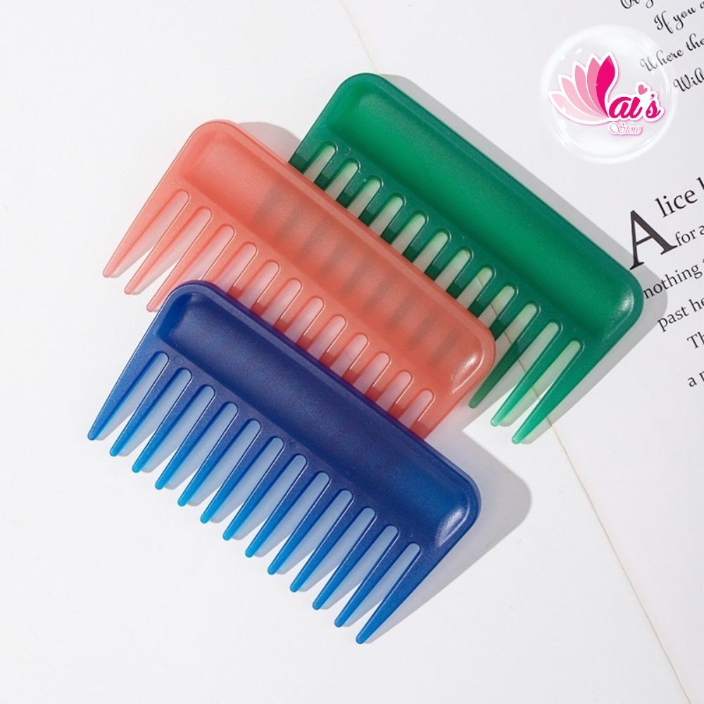 Mini Wide-Toothed Plastic Comb 032 Wide Version for Men Styling Curly ...