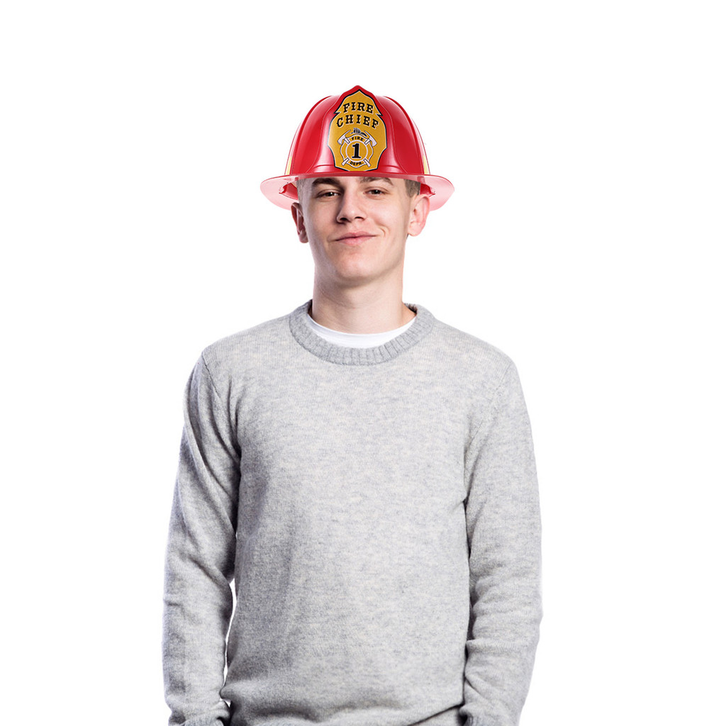 📦 Toddler Badge Accessories Role Playing Game Red Fireman Hat ...