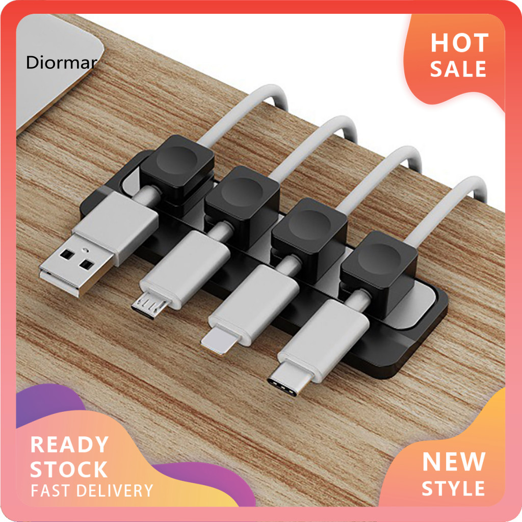 DIO Magnetic Cable Management Clip Desktop Cable Management Tool ...