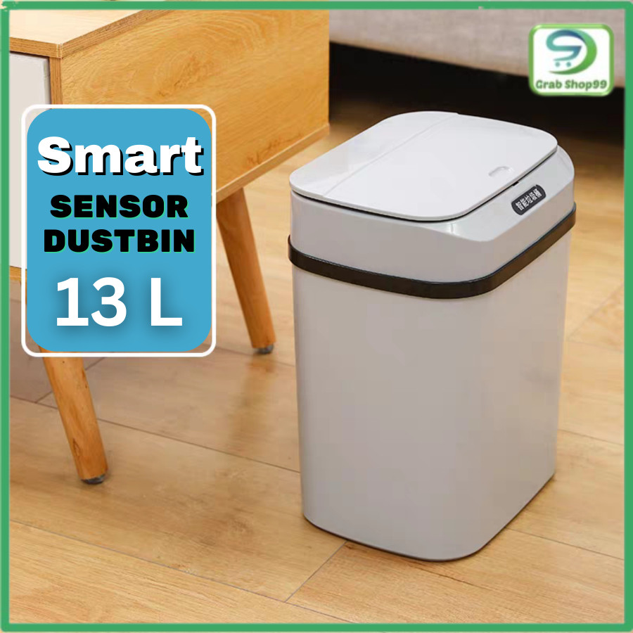 Automatic Touchless Motion Sensor Electronic Dustbin 13L Sensing ...