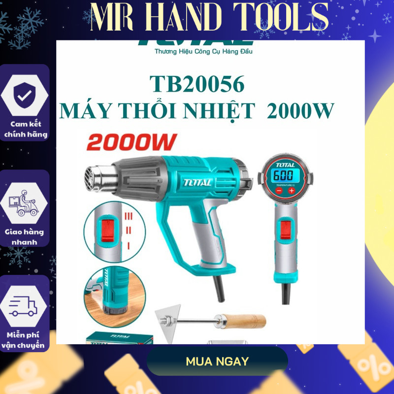 Heat blower 2000W Total TB20056 (With display) | Shopee Singapore