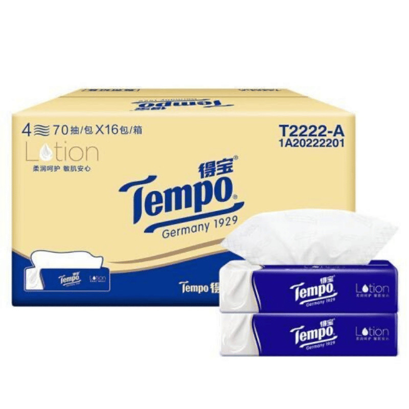 Tempo Lotion Soft Moisturising Tissue Paper 4 Ply | Shopee Singapore