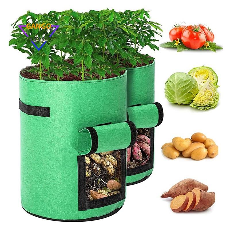 Potato Grow Bags , 2 Pack 10 Gallon Potato Growing Bags Potato Planting ...
