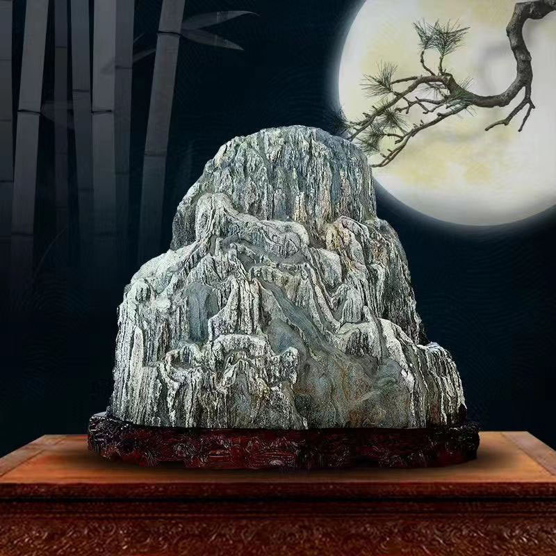 Natural Authentic Taishan Stone Rough Stone Dare Town House Supplement ...