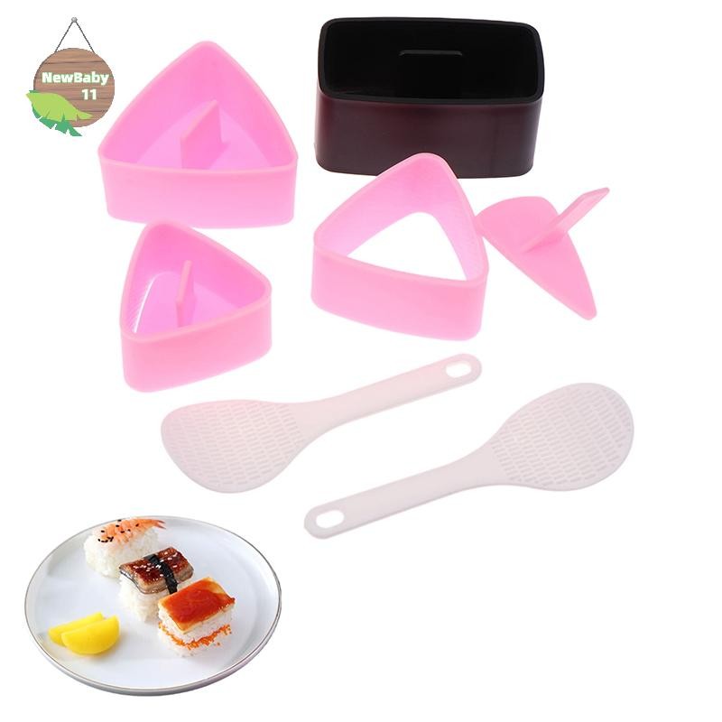 NBBY Onigiri Mold, Musubi Press Mold, 4 Pack Triangle Onigiri Rice Ball ...
