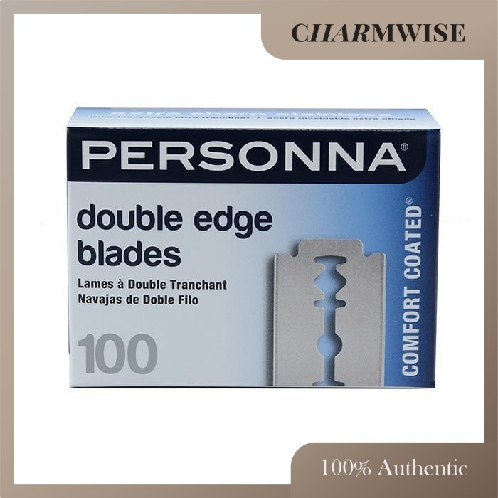 Personna Lab Blue Comfort Coated 100pc Double Edge Razor Blade | Shopee ...