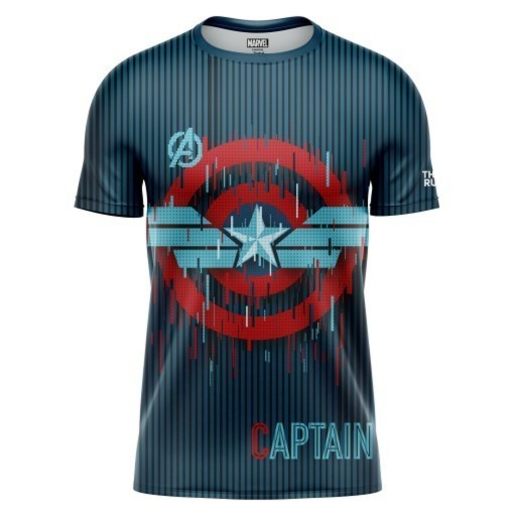 Thai 2024 fashion (thai Run) Marvel Captain America Digital Running ...