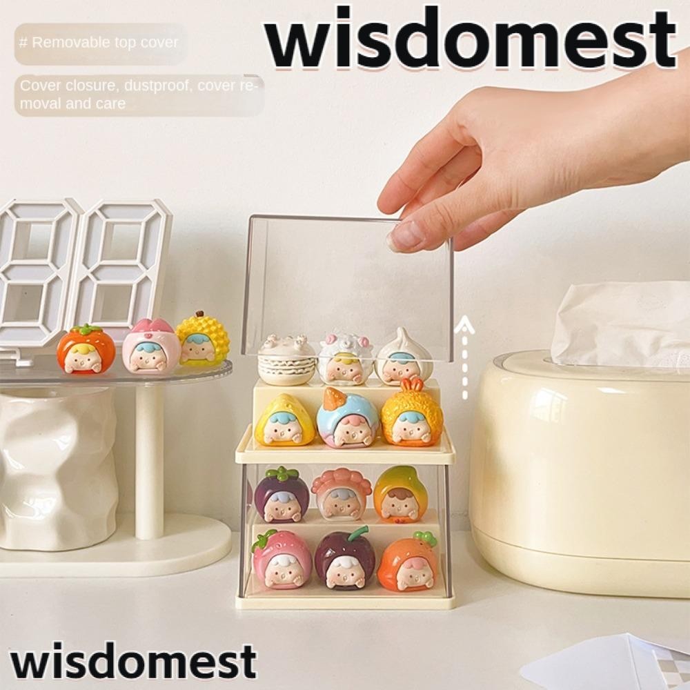 WISDOMEST Doll Figures Storage Box, DIY Removable Pop Mart Box Showcase ...