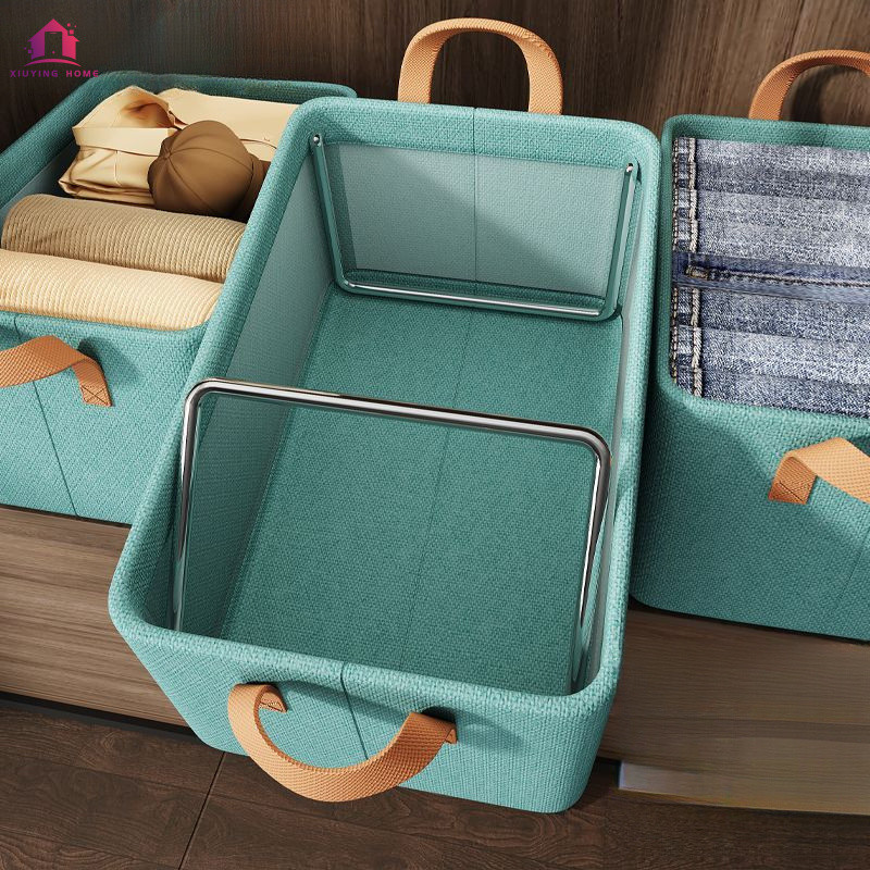 Clothes storage box household drawer cabinet collapsible see-through ...