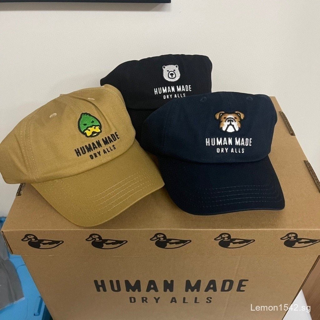 HUMAN MADE CAP Embroidered Dog Duck Tiger Polar Bear Bent Eaves Baseball Hat CAHI | Shopee Singapore