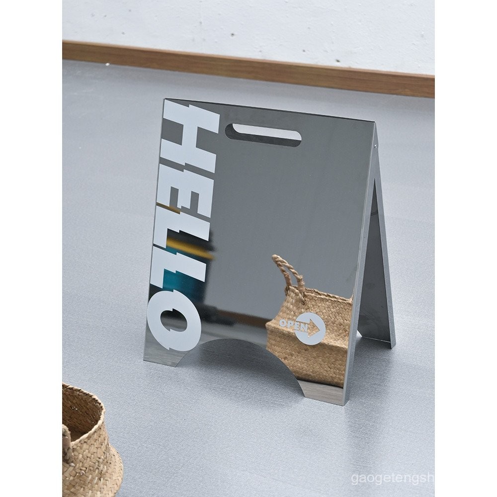 ins Mirror Finish Stainless Steel Floor Sign Holder Doorway Ground ...